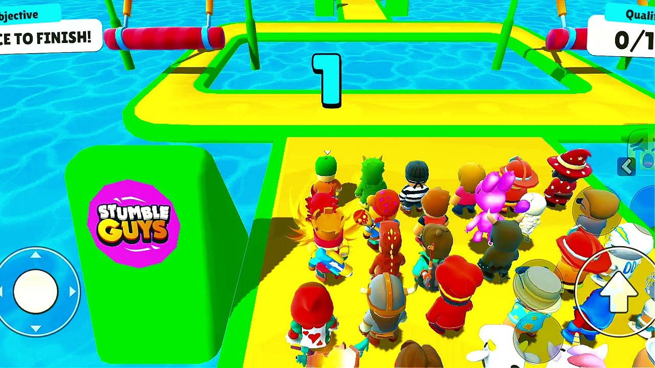 Stumble guys Skyslide new map, 2024 new Version 0.81.5 update android ...