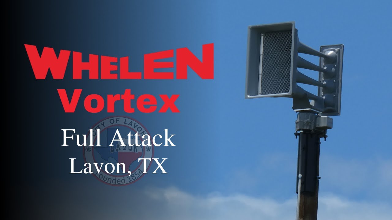 Whelen Vortex R4 | Full Attack (Fast Wail) | Lavon, TX - YouTube