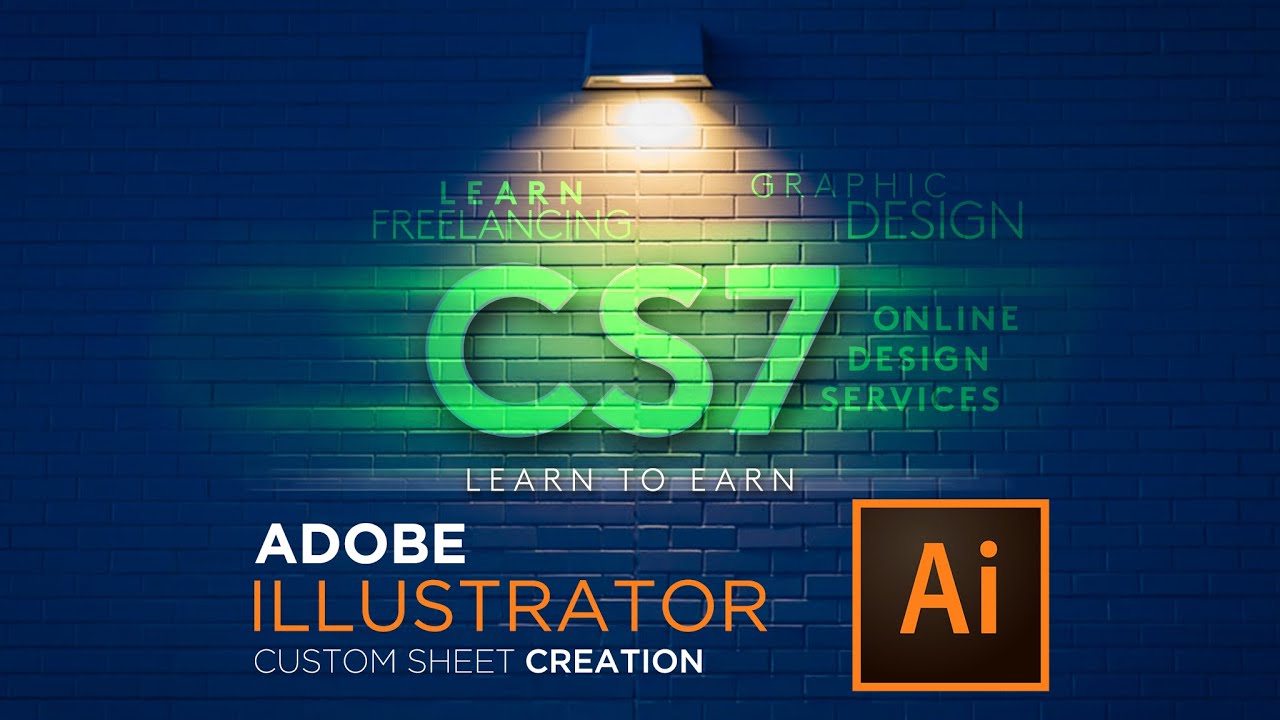 How to Create a Custom Sheet/Artboard Size in Adobe Illustrator - YouTube