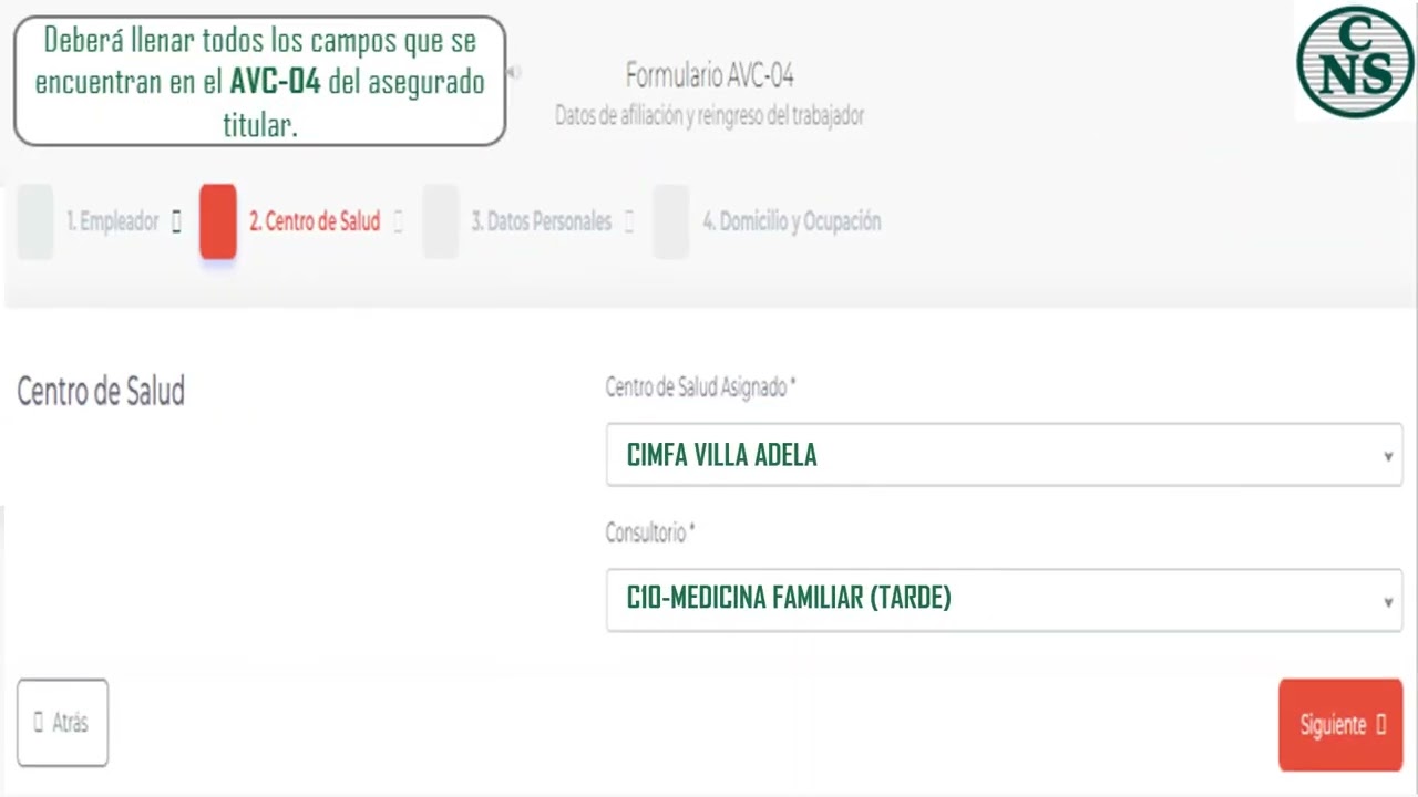 CNS REG. LA PAZ VIDEO TUTORIAL DE REGISTRO DEL ASEGURADO TITULAR - YouTube