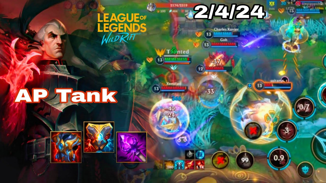 League of legends wild rift - Support lane - Ap tank build - Swain ...