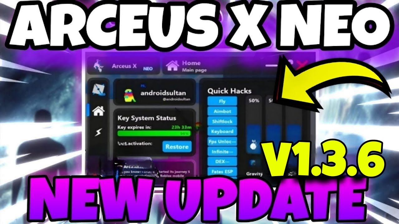 ROBLOX ARCEUS X NEO 1.3.6 🧊 Arceus X Neo New Update | Arceus X ...