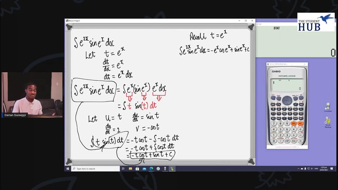 Parametric Equations, Partial Derivatives, Integration by substitution ...