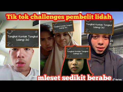Tik tok challenges pembelit lidah//lucu ngakak abis