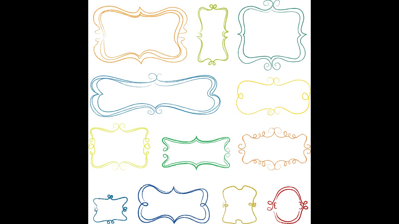 Hand draw banners shapes CDR filr by Evolved Design - YouTube