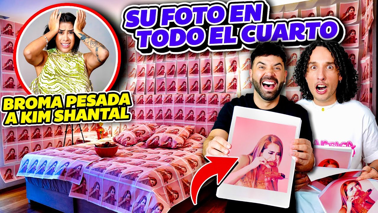 LLENAMOS CON +1500 FOTOS EL CUARTO DE KIM SHANTAL - BROMA - RULES - YouTube