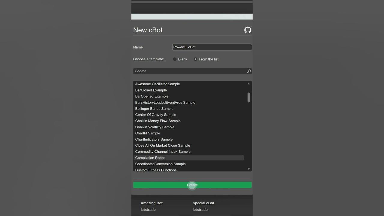 Use algo samples to create cBots in cTrader Windows - YouTube
