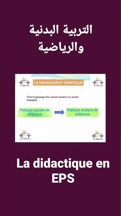 la transposition didactique en EPS - YouTube