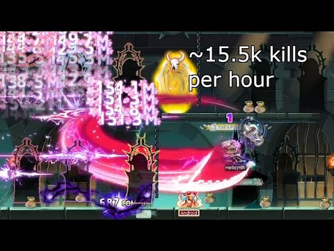 [GMS Bera] Battle Mage base spawn training in Morass: Shadowdance Hall ...