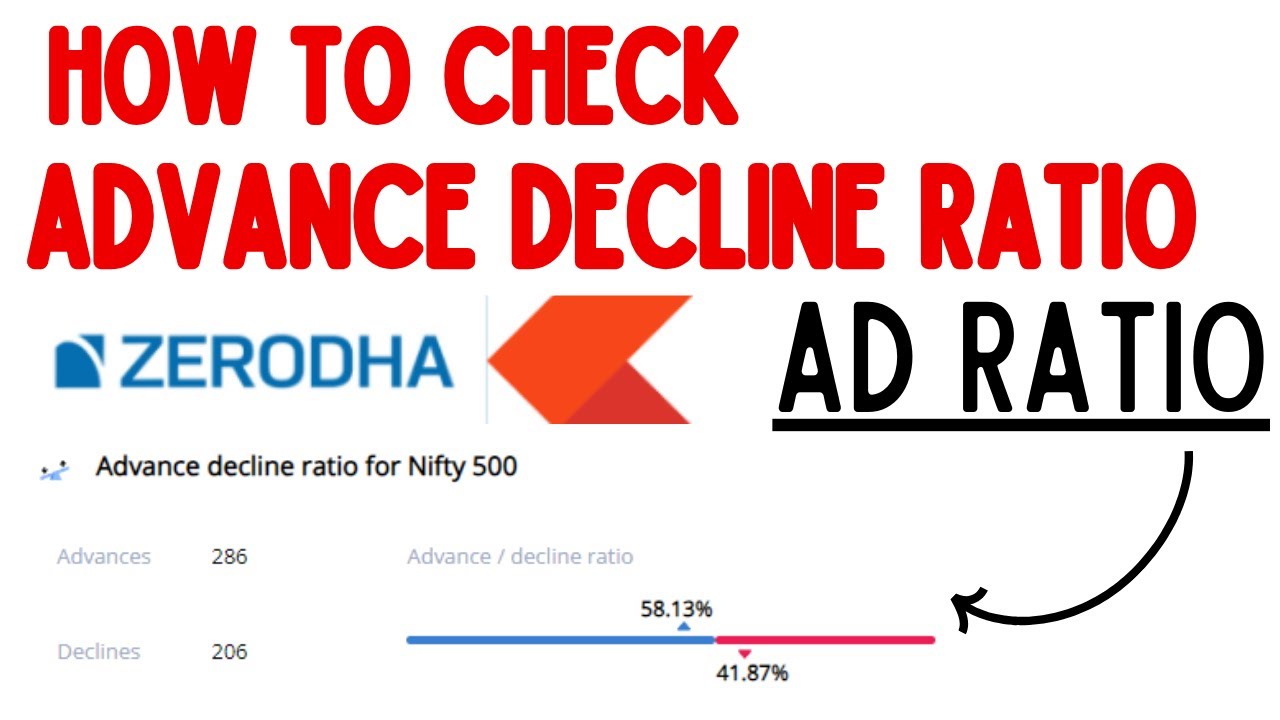 How to check Advance Decline Ratio (AD Ratio) in Zerodha Trading ...