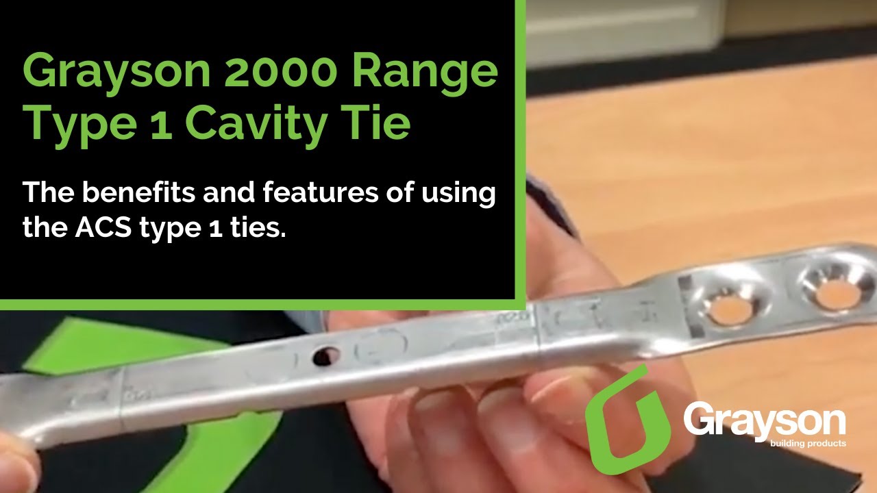 Grayson 2000 Range Type 1 Cavity Tie Features Benefits - YouTube