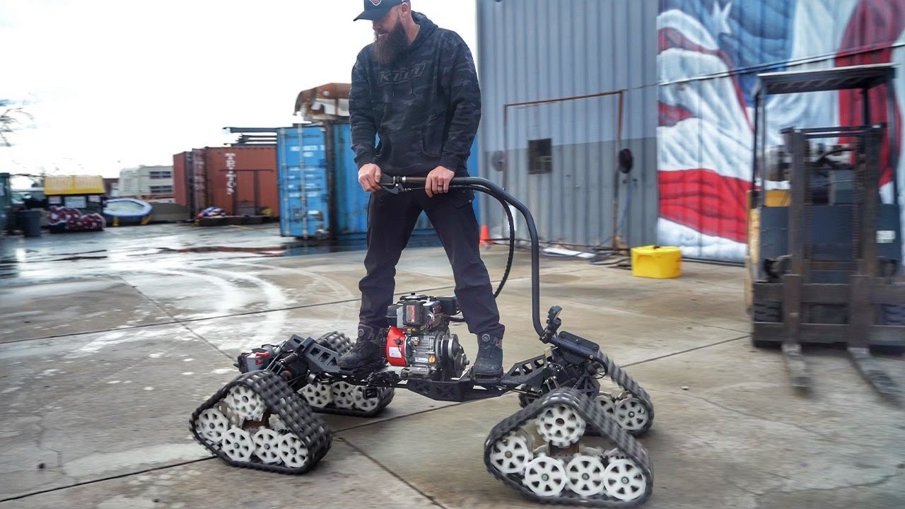 Upgrading My Diesel Powered All Terrain Mountain Board On Tracks - YouTube