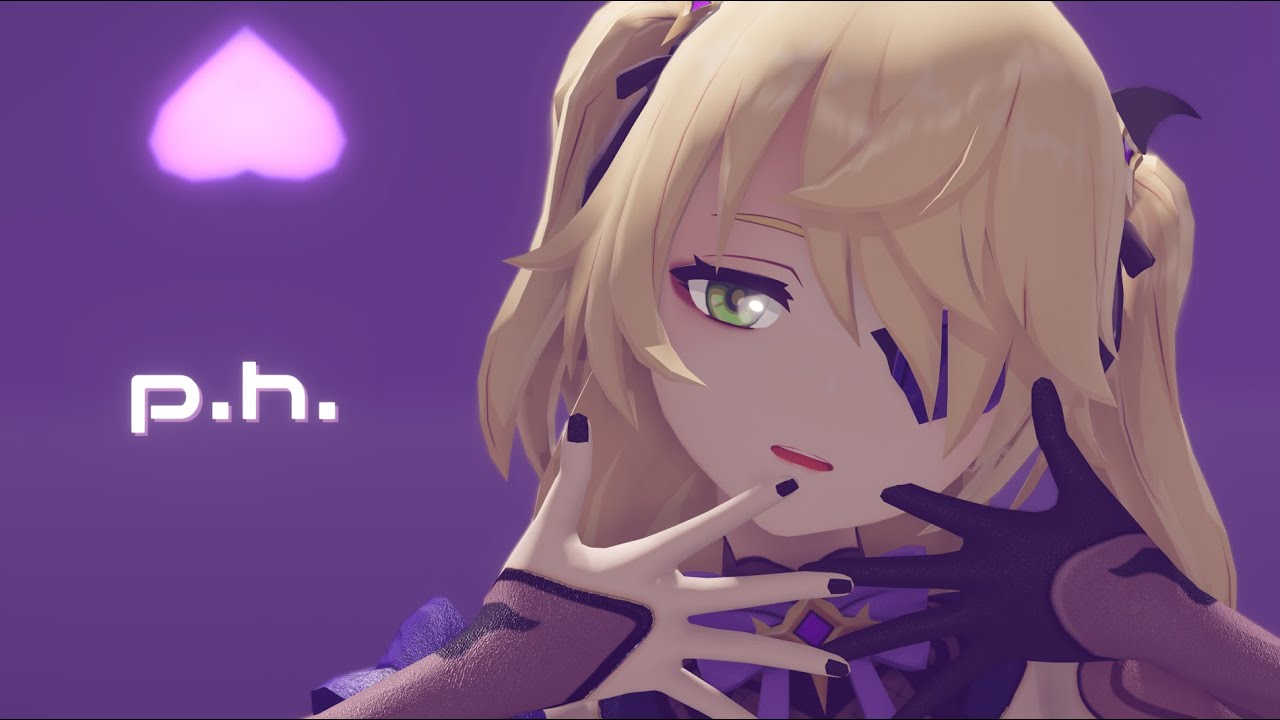【原神MMD】p.h./フィッシュル【Genshin Impact/Fischl/菲谢尔/4K】 - YouTube