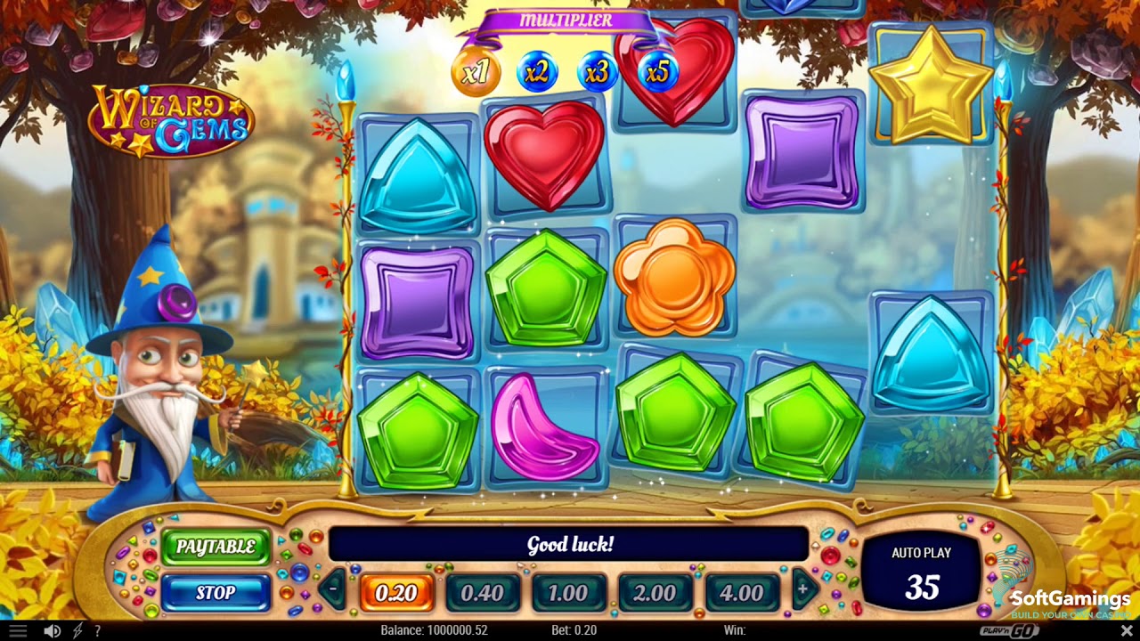 Play'n GO - Wizard of Gems - Gameplay Demo - YouTube