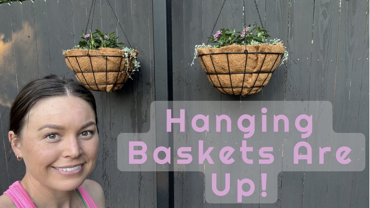 Hanging Baskets Are UP! 🧺 🪴 - YouTube
