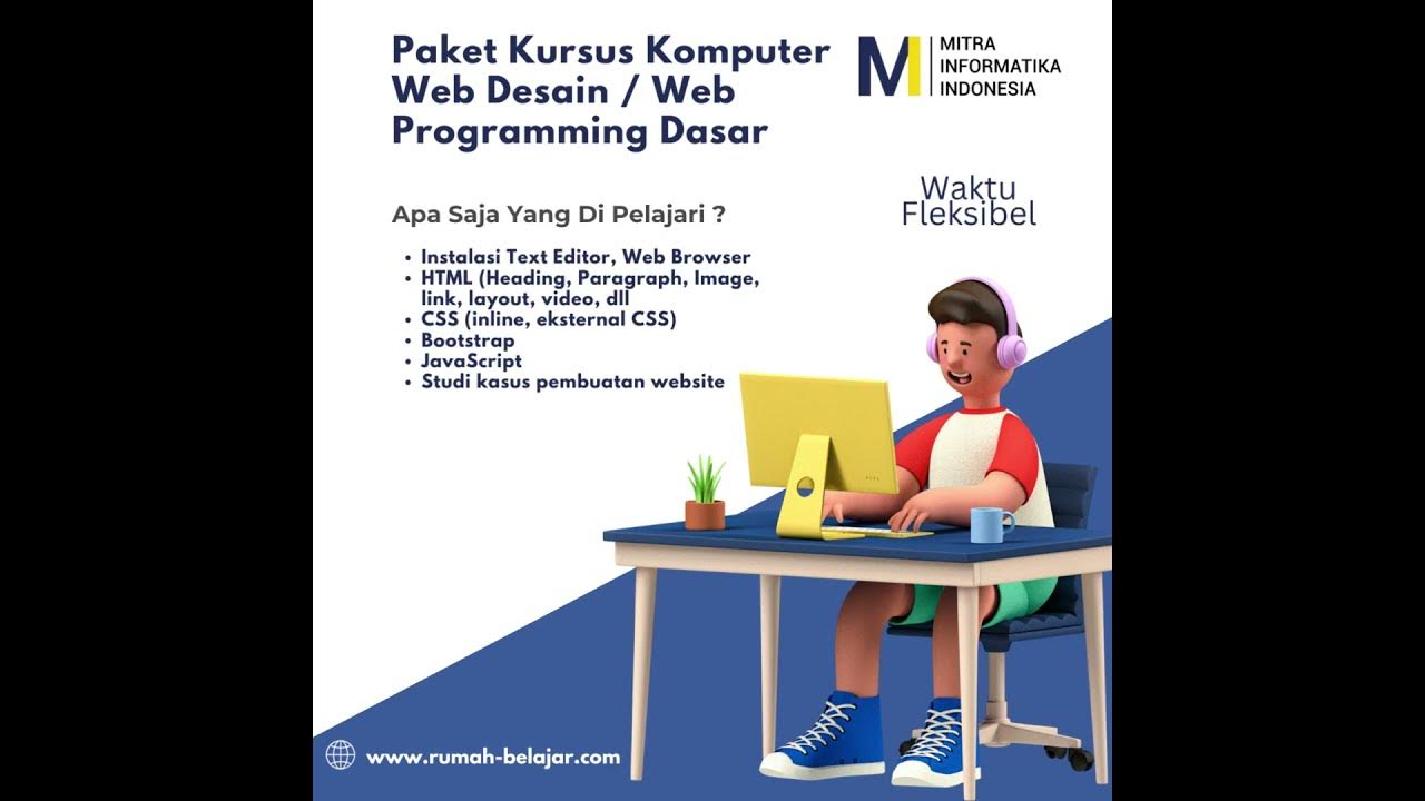 TEMPAT BELAJAR WEB DESAIN DENGAN HTML, CSS, BOOTSTRAP DI RUMAH BELAJAR ...