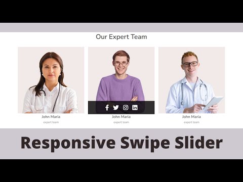 Responsive Slider Using Html CSS & Swiper.js - YouTube