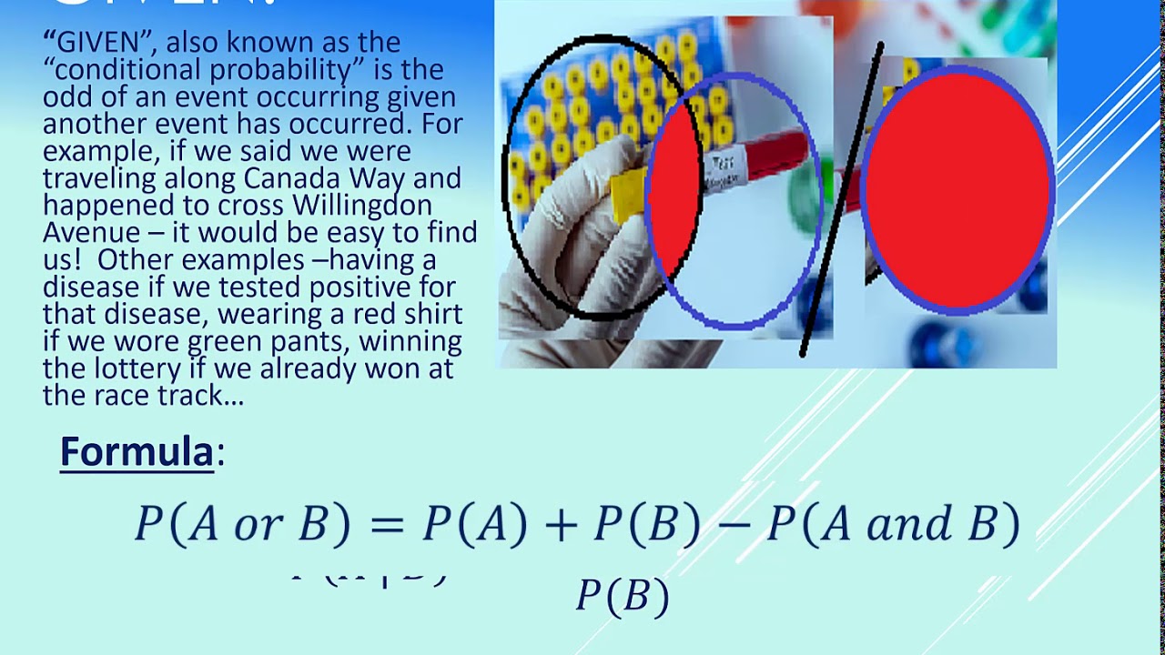 The probability rules (and, or given) - YouTube