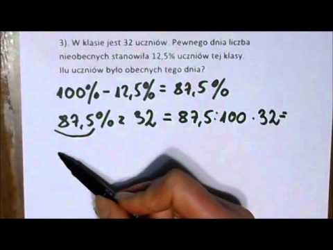 Lekcje i zadania z matematyki: Procenty. Obliczanie procentu danej liczby. Cz II - YouTube