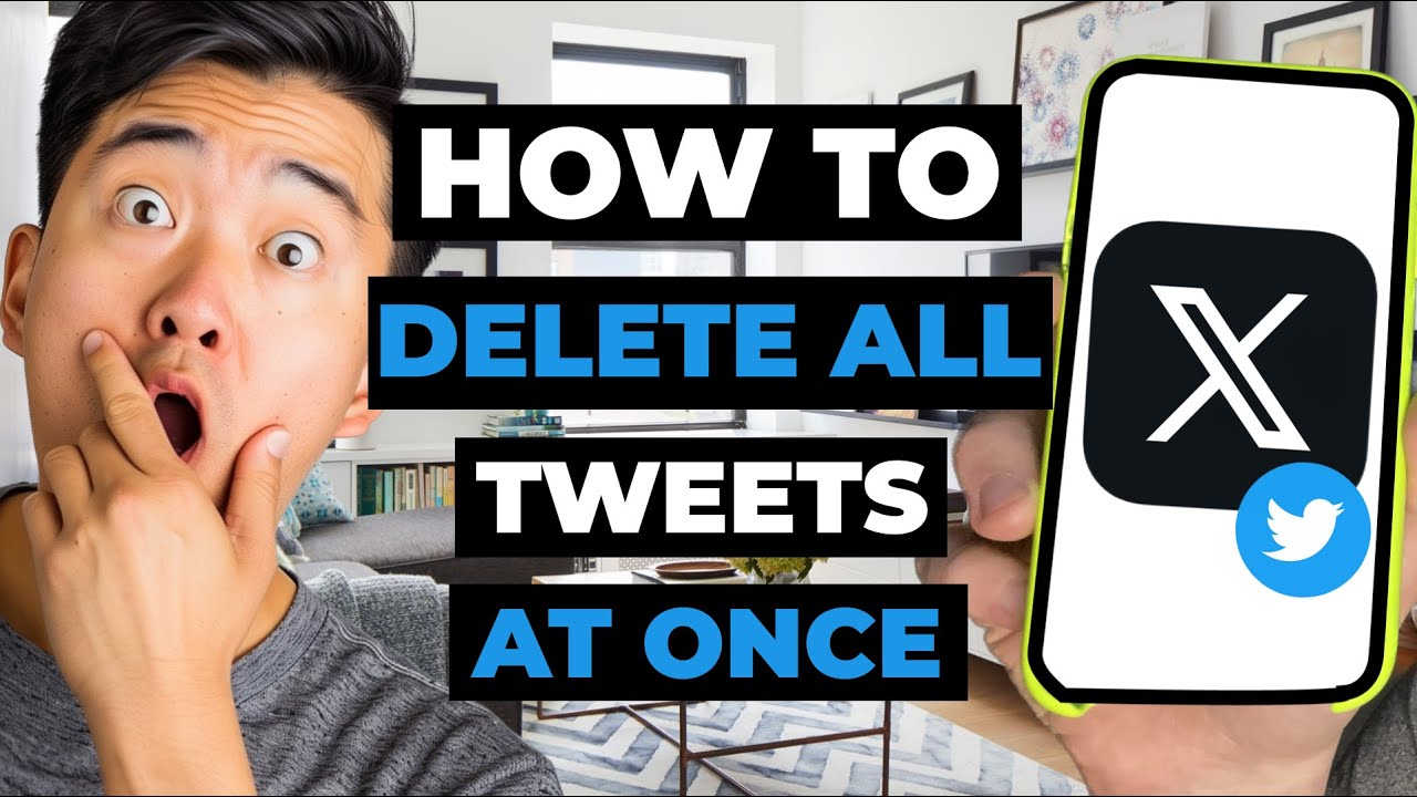 How To Delete All Tweets At Once On X (Twitter) - YouTube