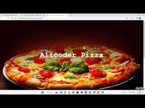 10-dars. CSS amaliyot | Pizza saytini yasaymiz| flex-box| img | 100vh |Alicoder | alicoder.uz ...