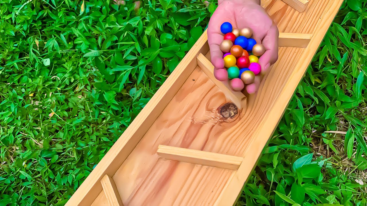 Marble Run Race enjoy the beauty of nature with Colorful marbles ASMR ...
