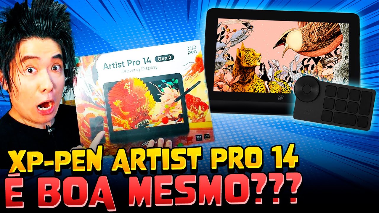 XP-Pen Artist PRO 14 Gen 2 Mesa Display: Análise Completa Review ...