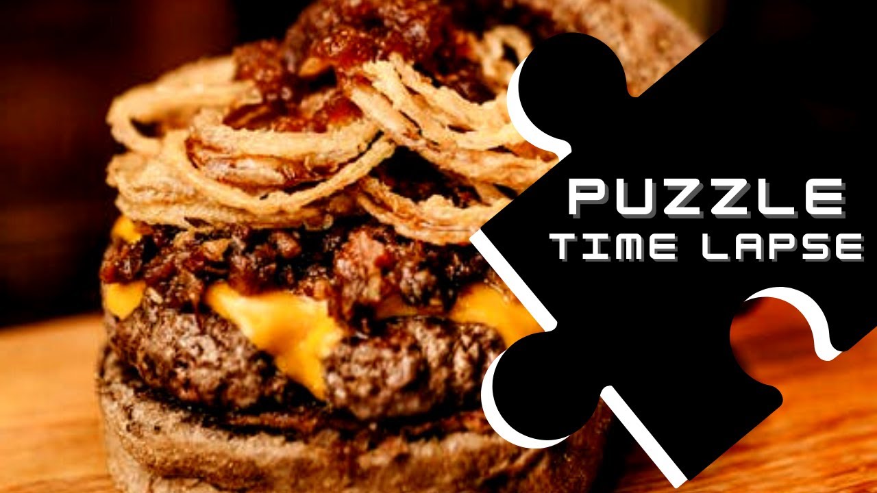 Burger | Puzzle Time Lapse #food - YouTube