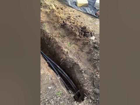 ПНД труба для прокладки вводного электрического кабеля👌😎 - YouTube