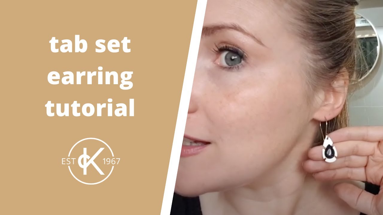 Tab Setting Gemstone Earrings | 12 Months Of Metal - YouTube