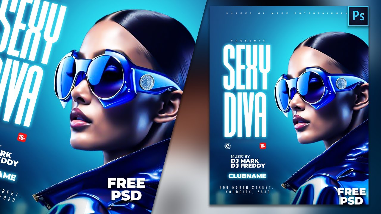 How to Design a Club/Beach Party Poster or Flyer I Photoshop Tutorial ...