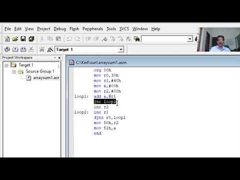 8051-Array addition - YouTube