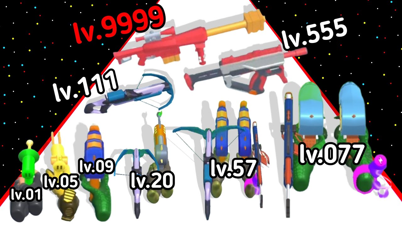 (2024) Electric Shooter Gun Level_Up Weapon Max_Level Gameplay - YouTube