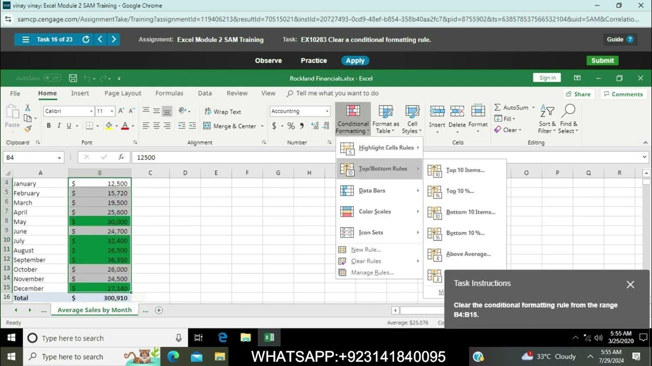Excel Module 2 SAM Training | Module 2 SAM Training | Excel Module 2 ...