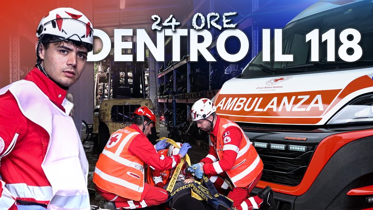 LAVORARE per 24 ORE su un'AMBULANZA del 118 - Giorno di Prova - YouTube