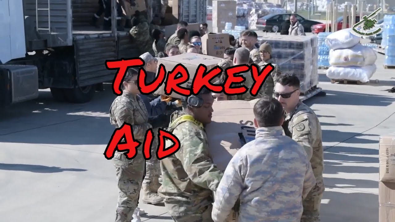 U.S. Military Sending Aid for Turkey Earthquake Relief Mission - YouTube