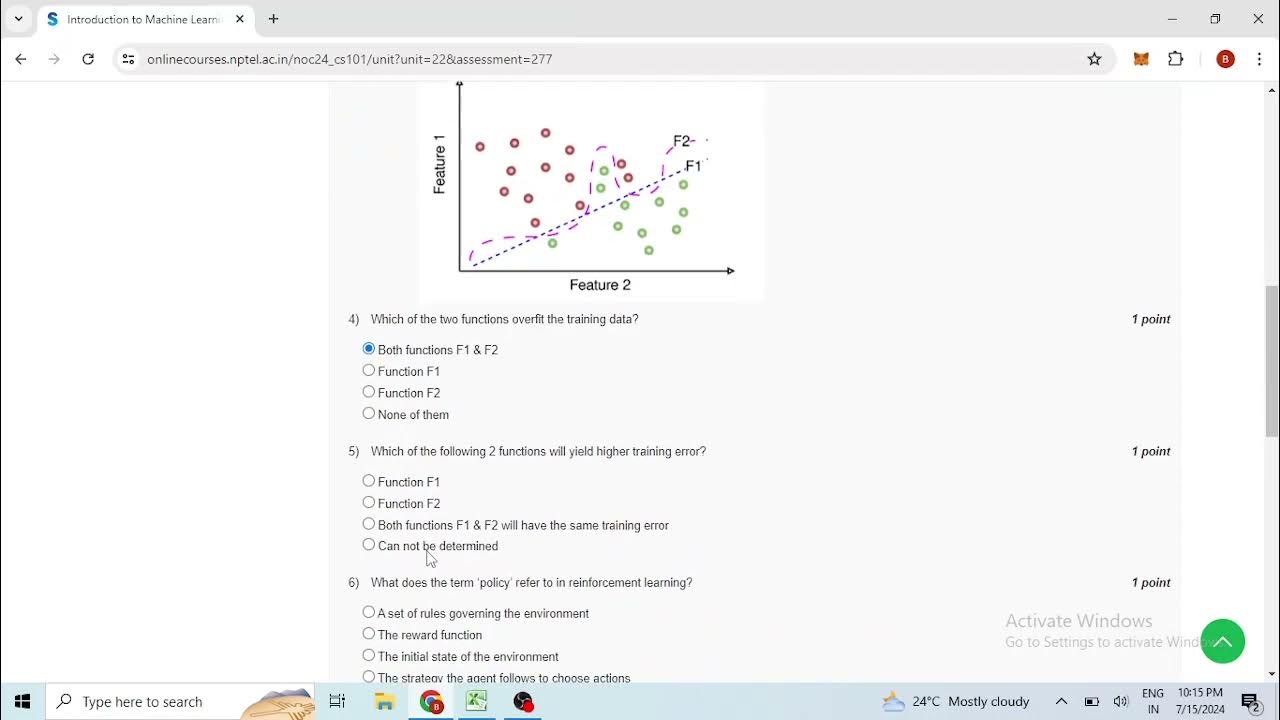 Introduction to Machine learning |week 1 Nptel Assignment solutions 2024 - YouTube