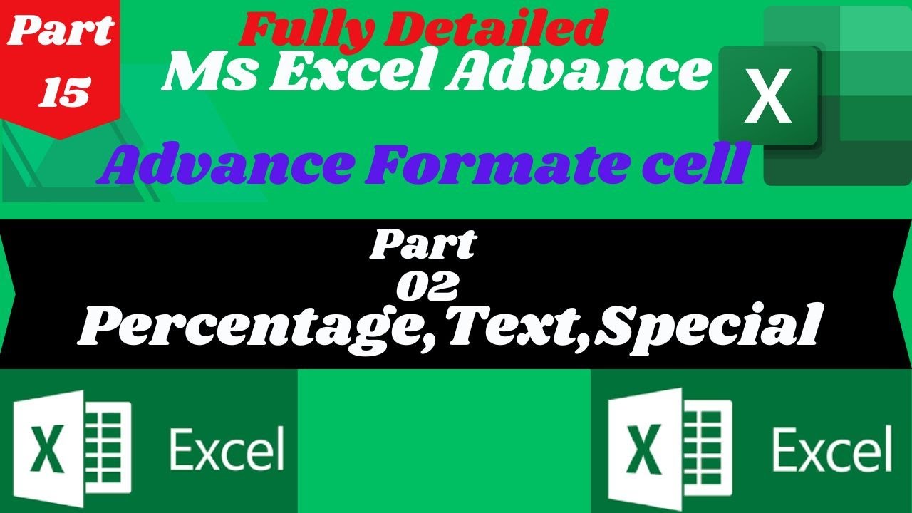 MS-EXCEL-15-Advanced Format Cell Part-2 in MS Excel Date, Time, Percentage, Fraction. Urdu - YouTube
