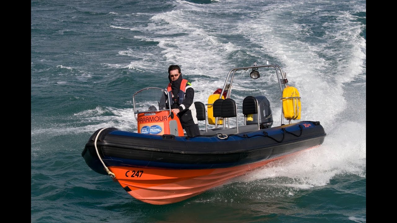 XS 650 Inflatable Rib - F 115 Yamaha Outboard In Action - YouTube