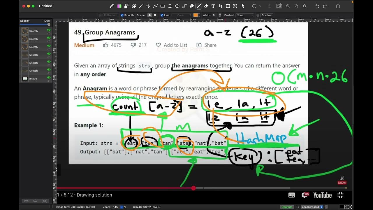 Leetcode 49 Group Anagrams Case Solved - YouTube