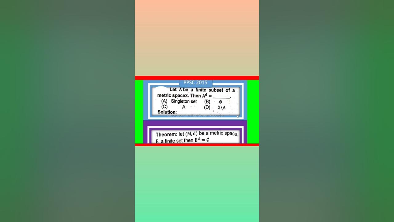 Is a finite subset of a metric space closed?Can a metric space be finite?prove a subset is ...