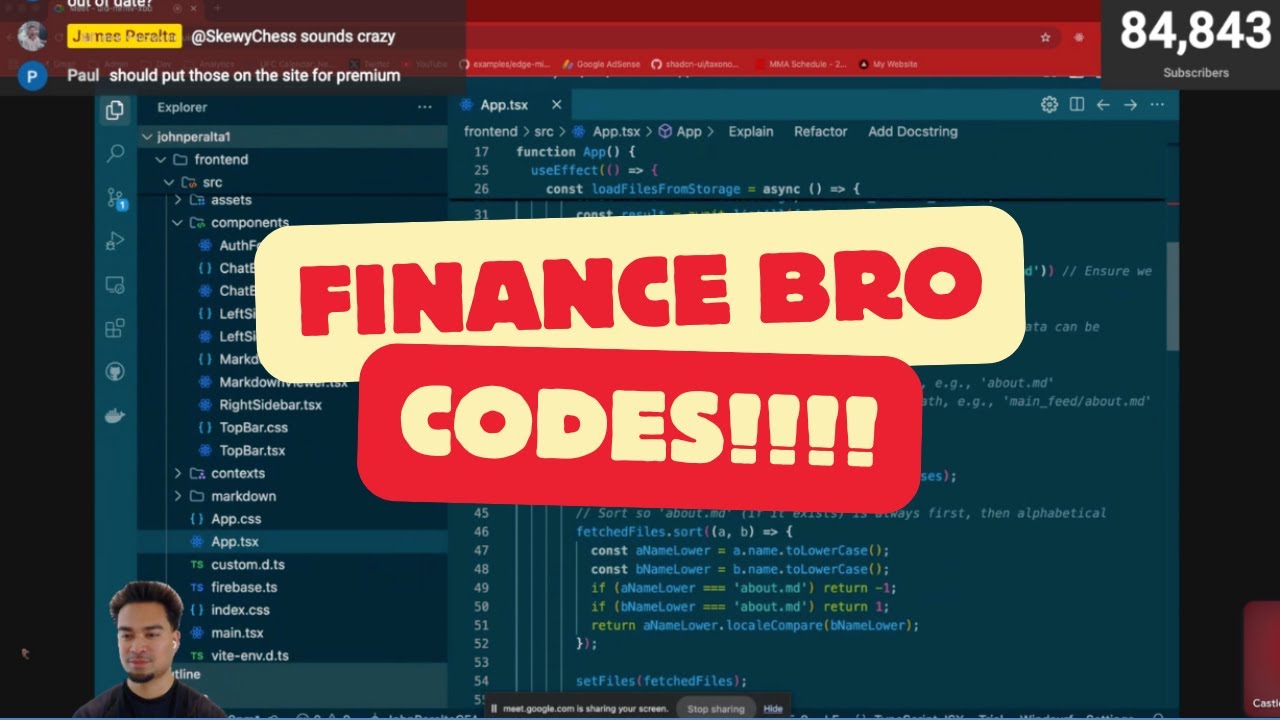Finance Bro Shows Me His Vibe Coded Website 😳 - YouTube
