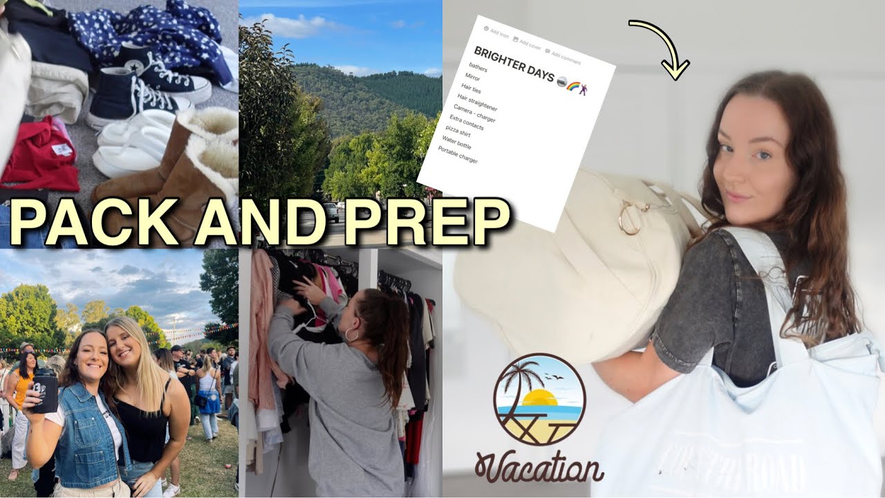 pack and prep - mini vacation! princess polly try on haul, grwm ...