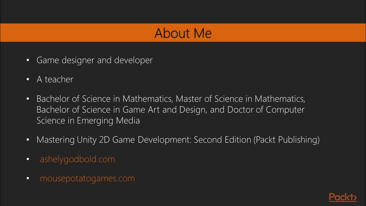 Getting Started Unity 2D Game Dev : The Course Overview | packtpub.com - YouTube