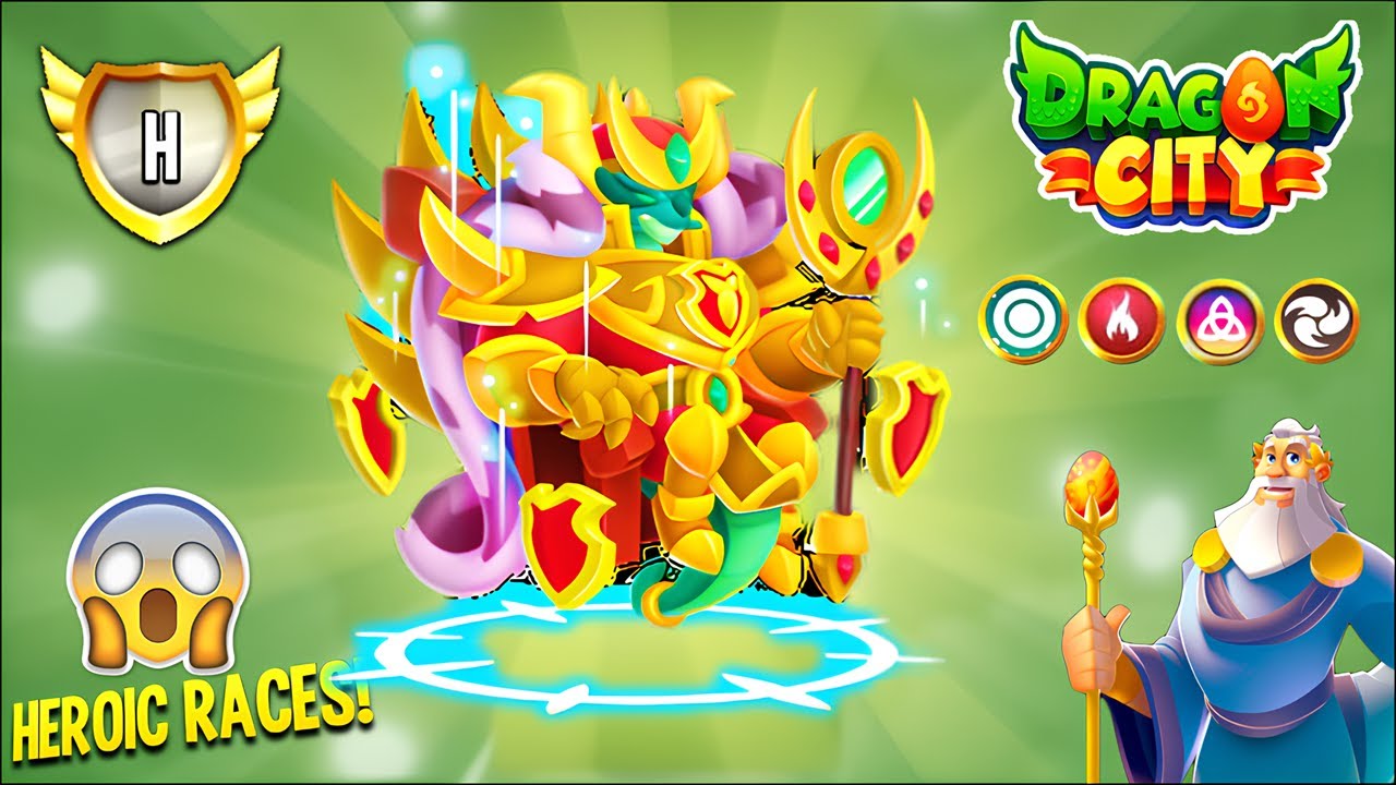 Dragon City - High Gammaguard Dragon, A brand new HEROIC RACE ...
