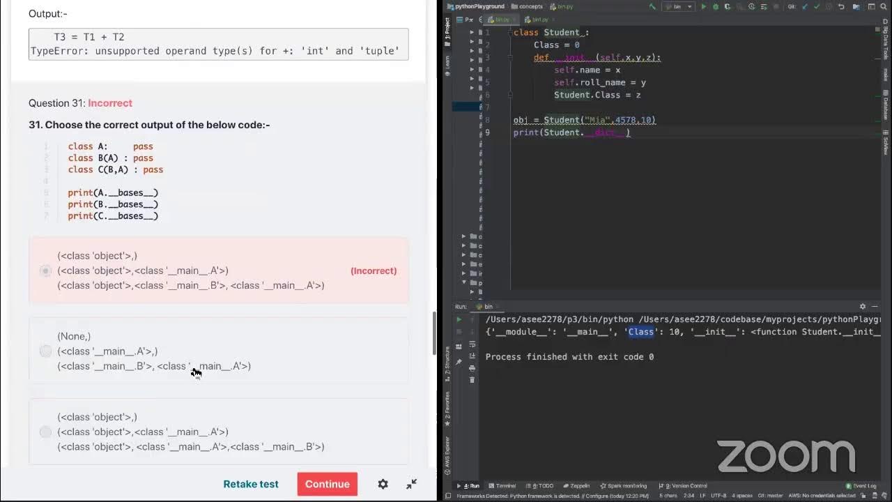 Python certification PCAP mock exam - 3 - YouTube