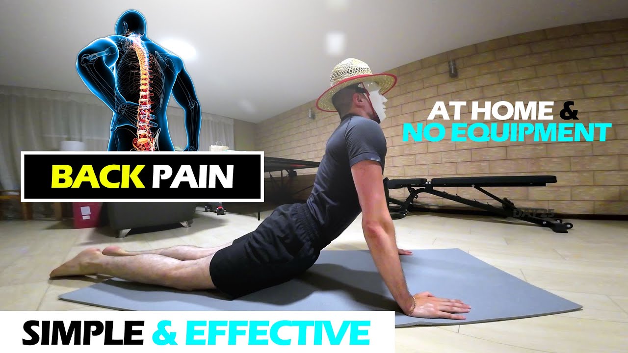 DO WITH ME BACK PAIN EXERCISES! SIMPLE, FAST & EFFECTIVE (10 MIN) - YouTube