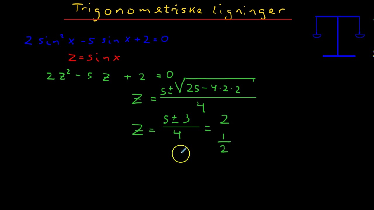 Trigonometriske likninger - YouTube