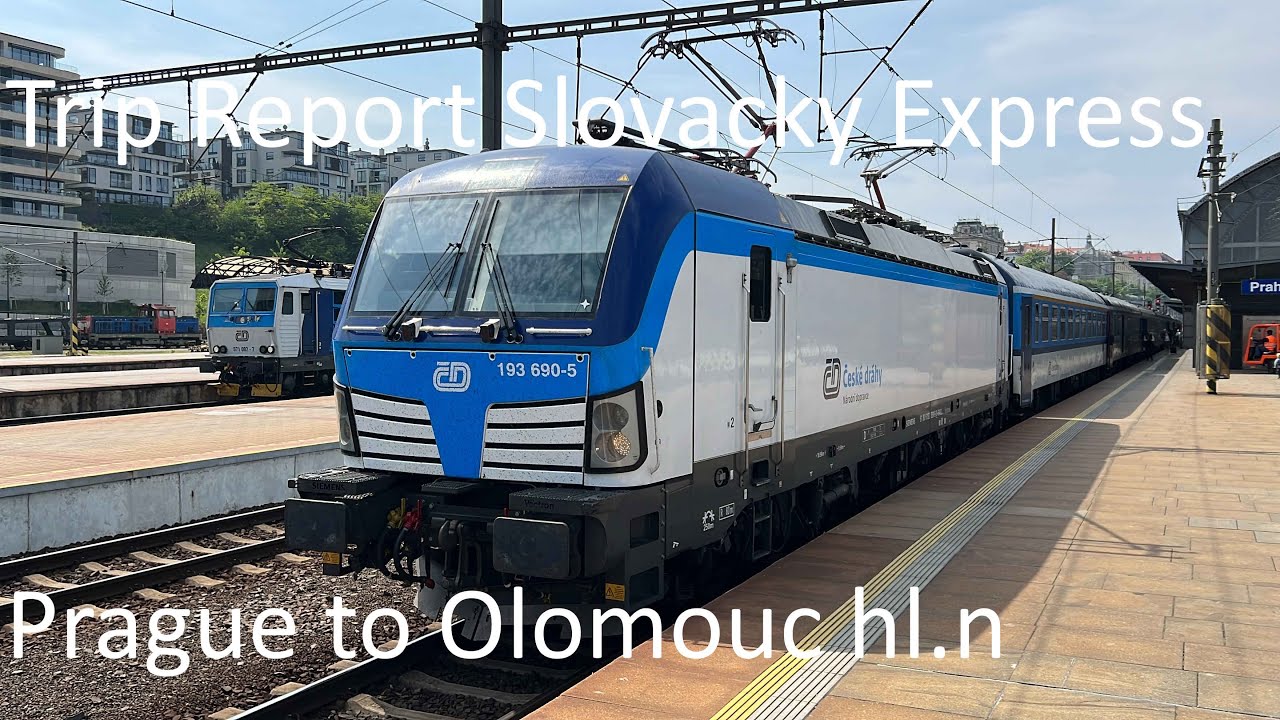 TRIP REPORT | R 889 | Prague to Olomouc | Rychlik 889 Slovacky Express ...