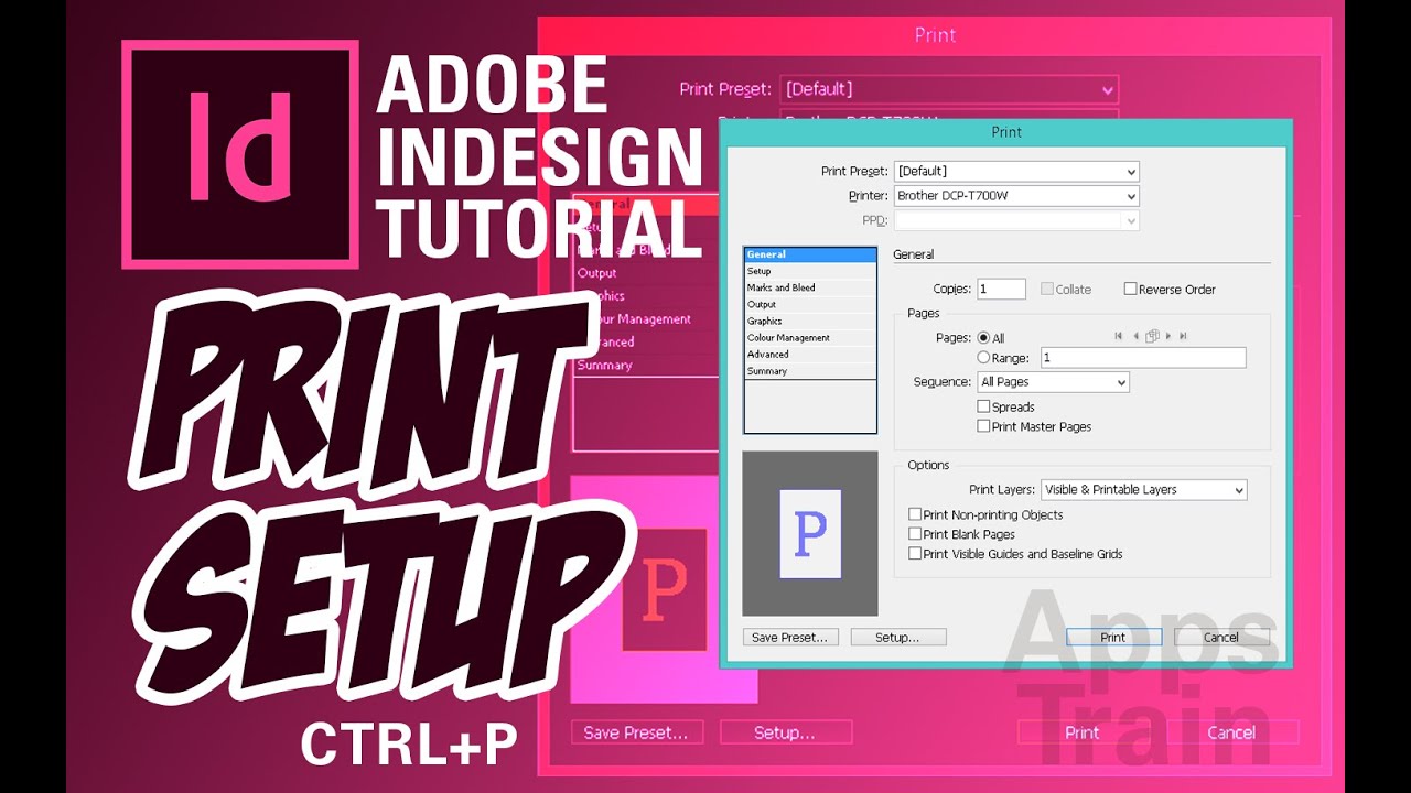 Adobe Indesign for Beginners: Print Setup - YouTube